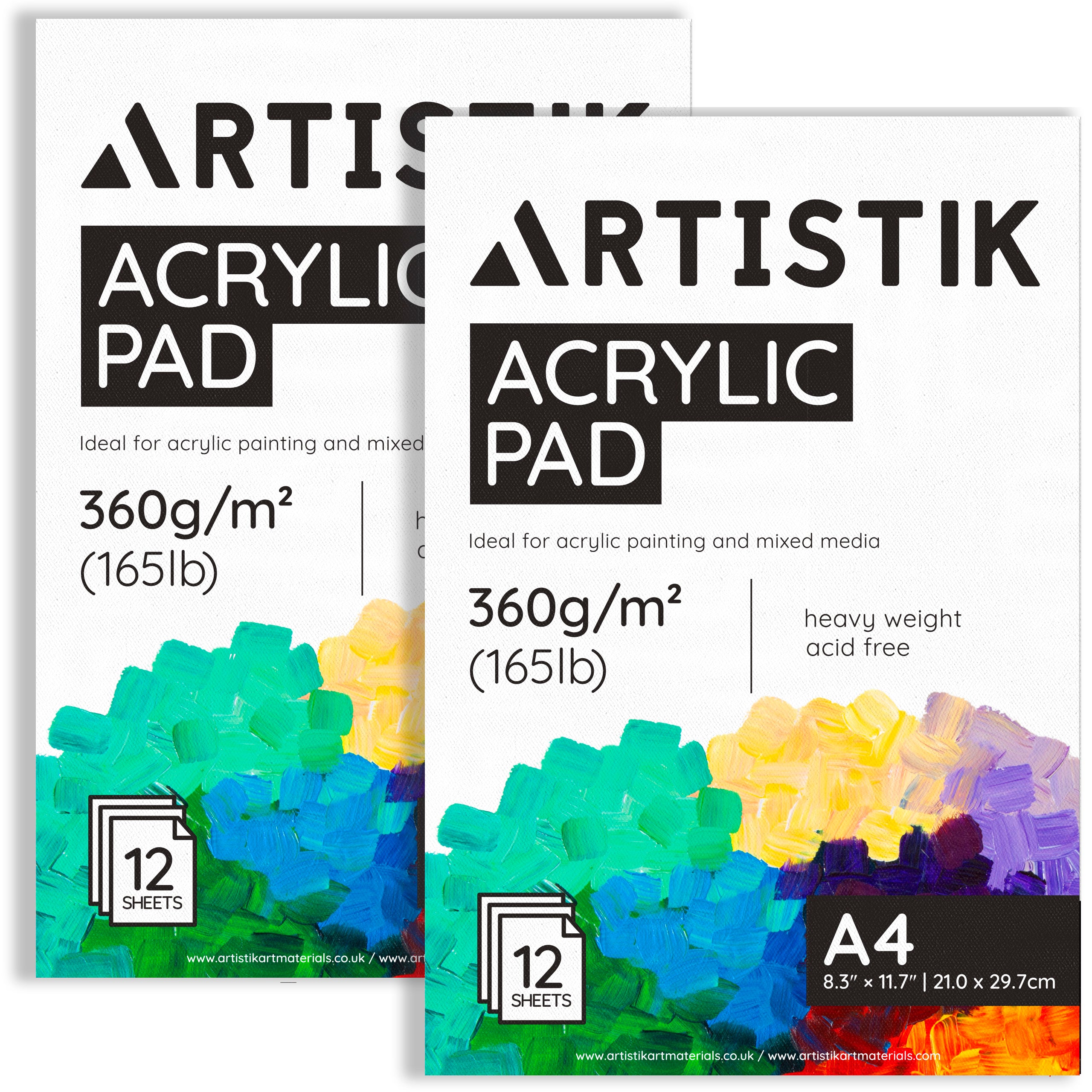 Acrylic Pad A4 - 2 Pack* – Artistik Art Materials