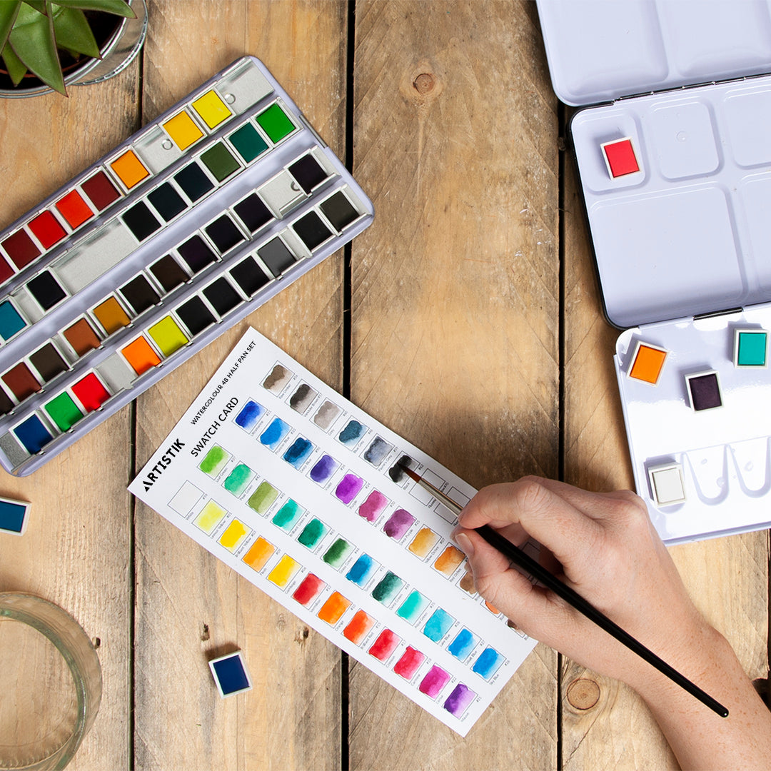 Creating Watercolour Paint Swatches: A Beginner’s Guide – Artistik Art ...
