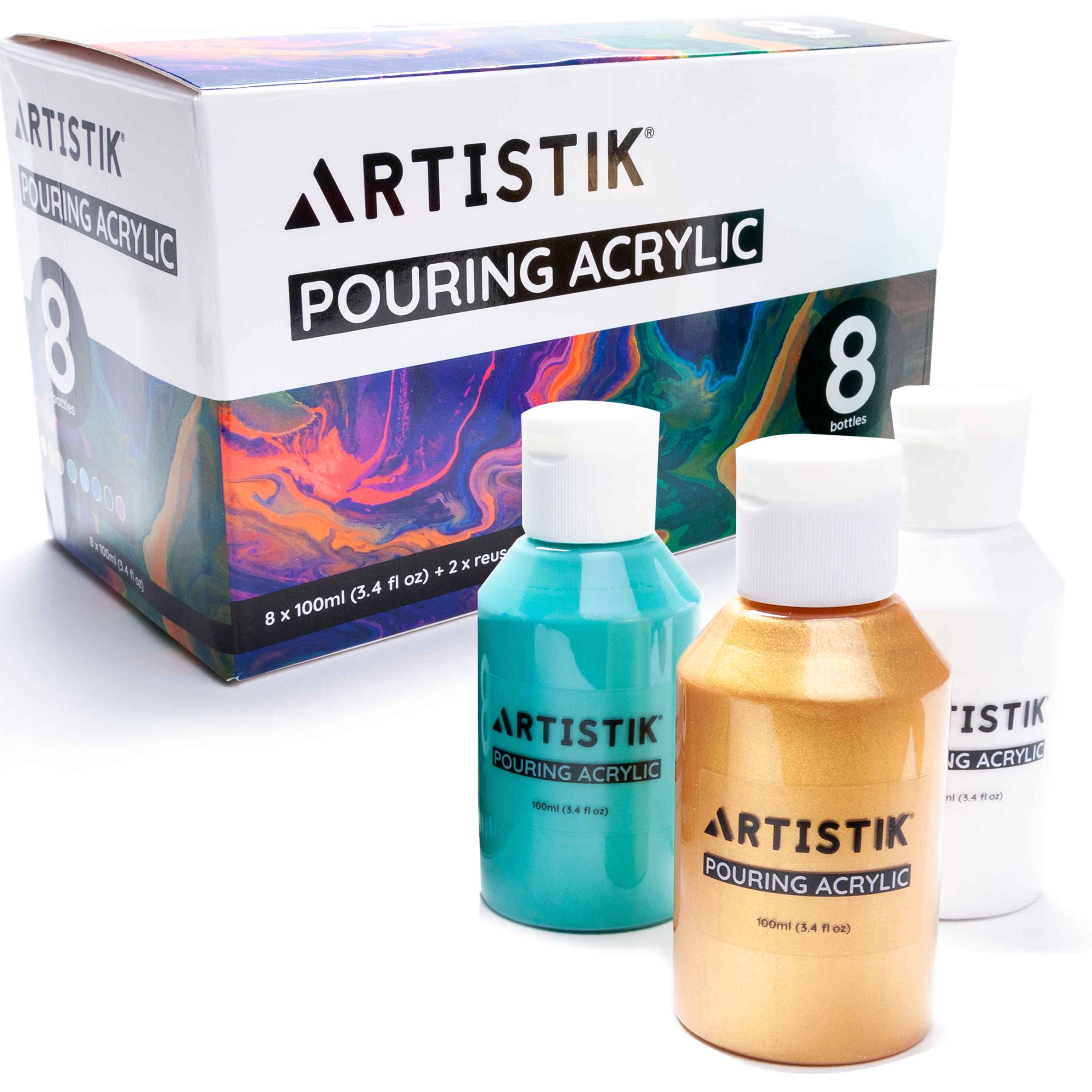 Pouring Acrylic Set 8 x 100ml* – Artistik Art Materials