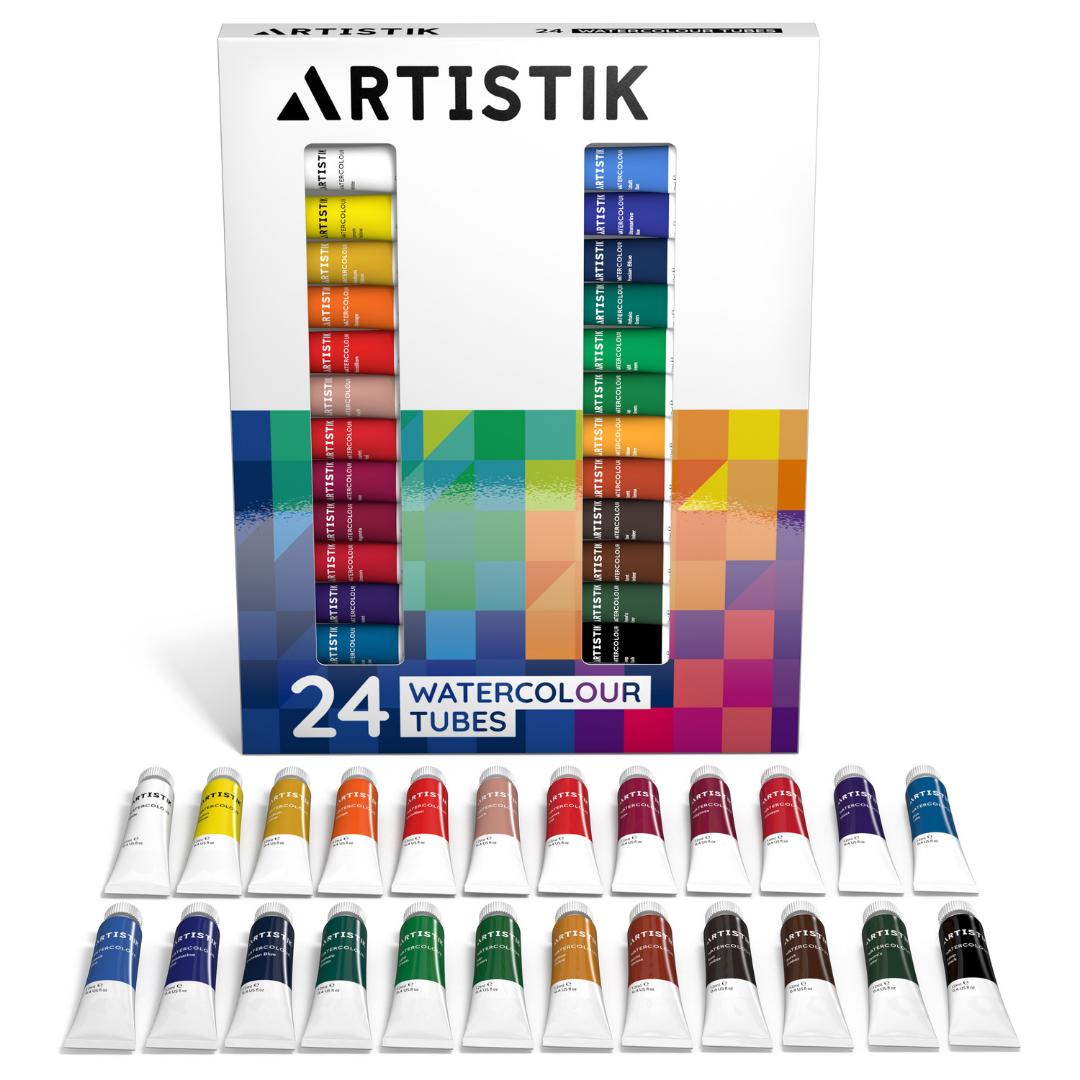 24 x 12ml Artists' Watercolour Tubes* – Artistik Art Materials
